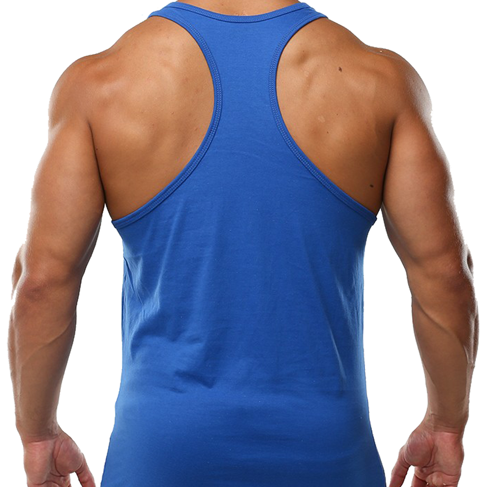 Mens Gym Vest Racerback Bodybuilding Muscle Stringer Tank Top ...