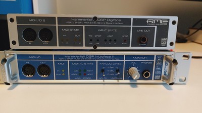 2 x RME interfaces: Multiface II + Digiface, HDSPe ExpressCard, PCI ...