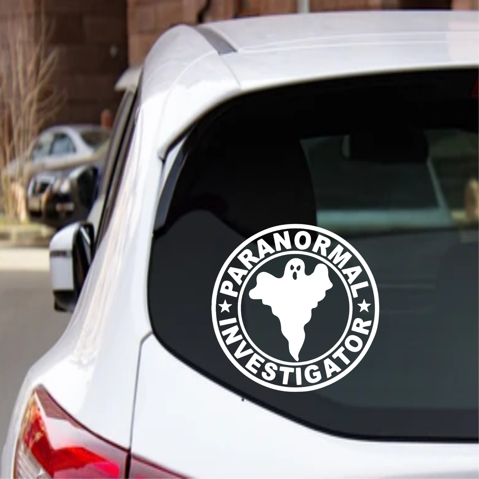 Paranormal Investigator Decal Ghosts Car Tumbler Window Sticker 22 ...