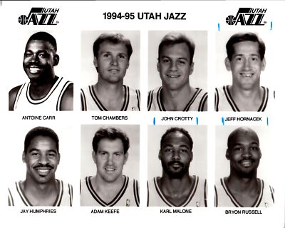 Vintage Press Photo Basketball NBA 1994-95 Utah Jazz Carl Malone | eBay