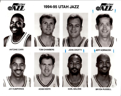 Vintage Press Photo Basketball NBA 1994-95 Utah Jazz Carl Malone | eBay