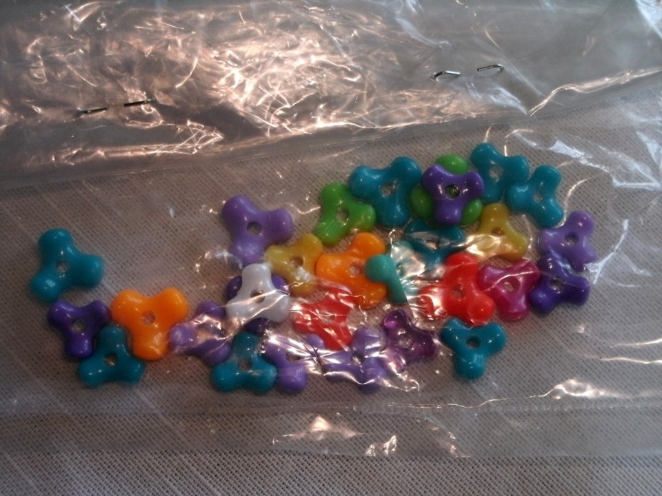 Used Multi-Color Tri-Shaped Beads-25 count | eBay