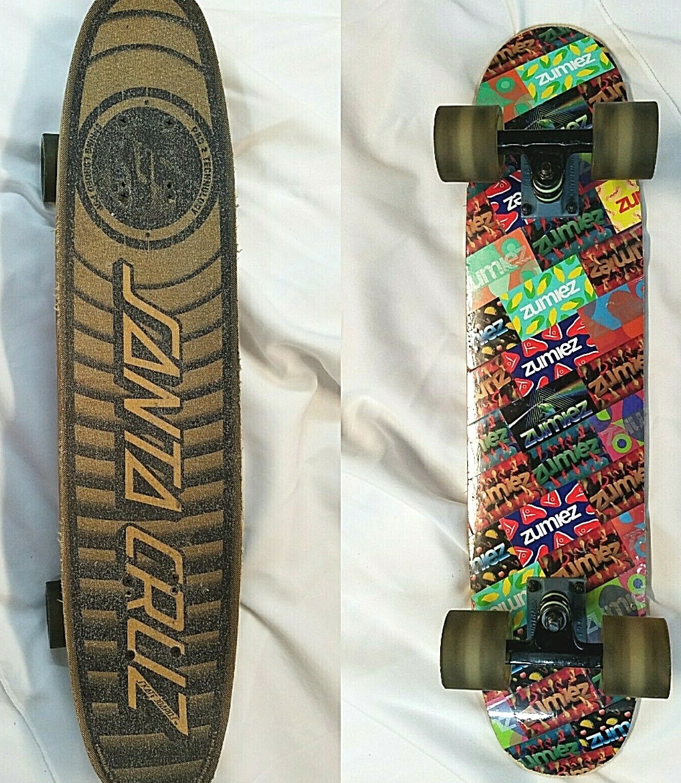 SANTA CRUZ PRO 2 TECHNOLOGY SKATEBOARD ZUMIEZ WITH 1965 KRYPTONIC ...