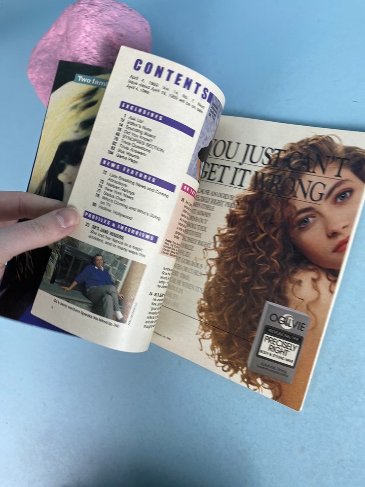 Soap Opera Digest April 4, 1989 Wedding Mania, Tricia Cast and Thom ...