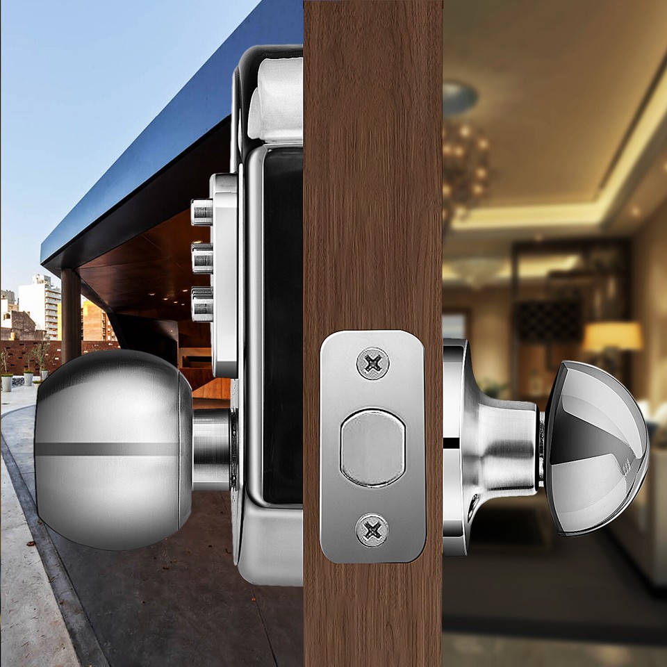 Keyless Entry Door Lock Deadbolt Keypad Mechanical Stainless Steel ...