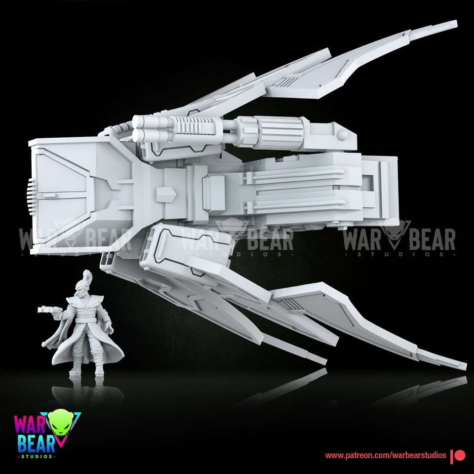 Star Wars Legion 3d printed - Dark Star Viper Fighter Tie Fighter | eBay