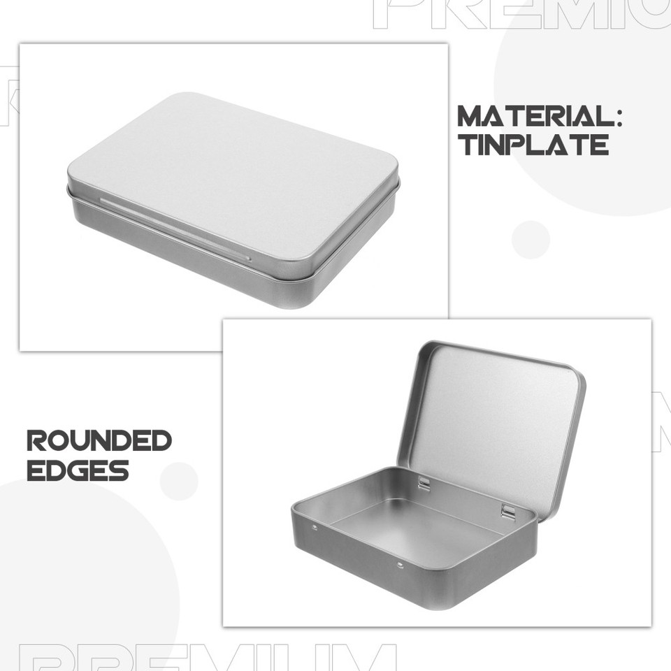 Storage Tin Box Tinplate Container Empty Containers Small Metal Holder ...