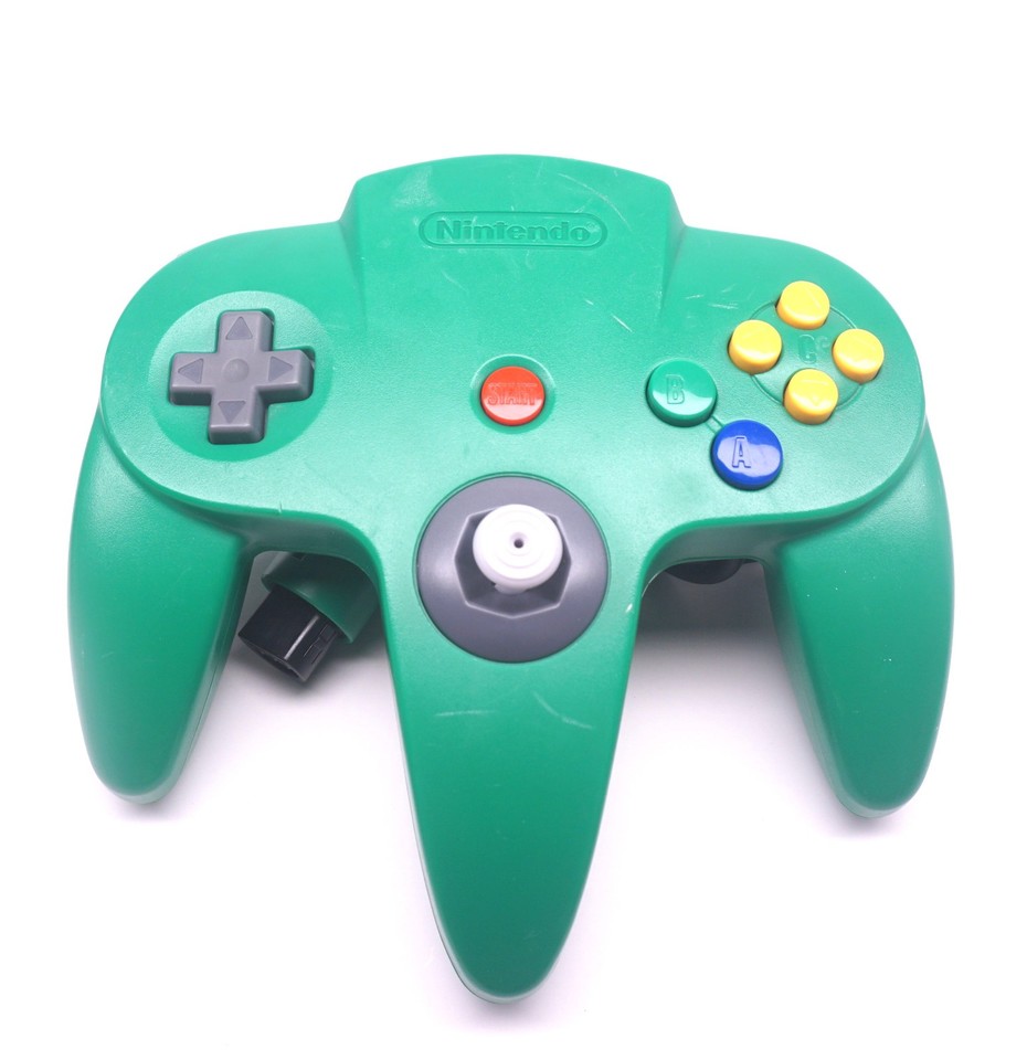 Nintendo 64 Controller OEM N64 NEW Tight Stick Benchmarked Red Blue ...