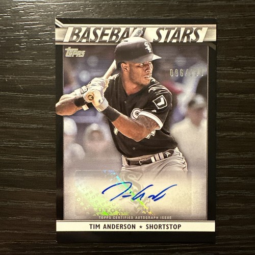 2020 Topps Baseball Stars Autograph Tim Anderson #BSA-TA 096/199. | eBay