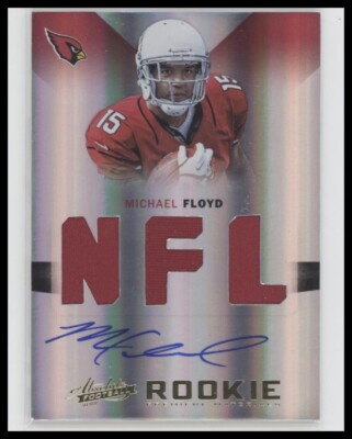 #222 Michael Floyd 2012 Absolute Premiere Materials Rookie Auto #/299 ...