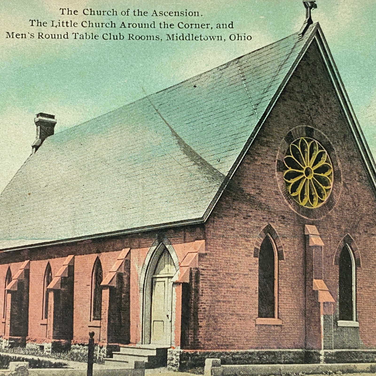 Middletown OH Ohio Postcard Church of the Ascension Men's Round Table ...