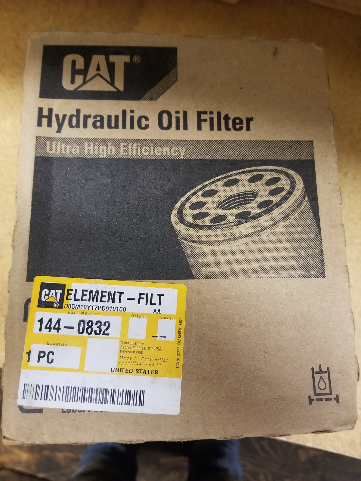 CATERPILLAR 144-0832 - Cross reference oil filters