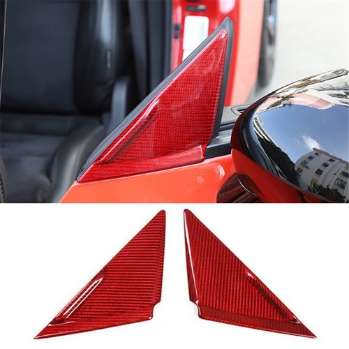 Red Carbon Fiber Front Door A-pillar Triangle Cover For Nissan GTR R35 ...
