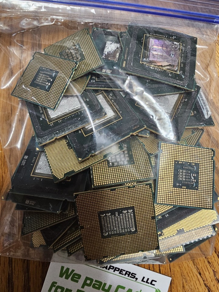 1 Pound Of Pinless Cpu Pcb Only No Metal. Gold Recovery | eBay