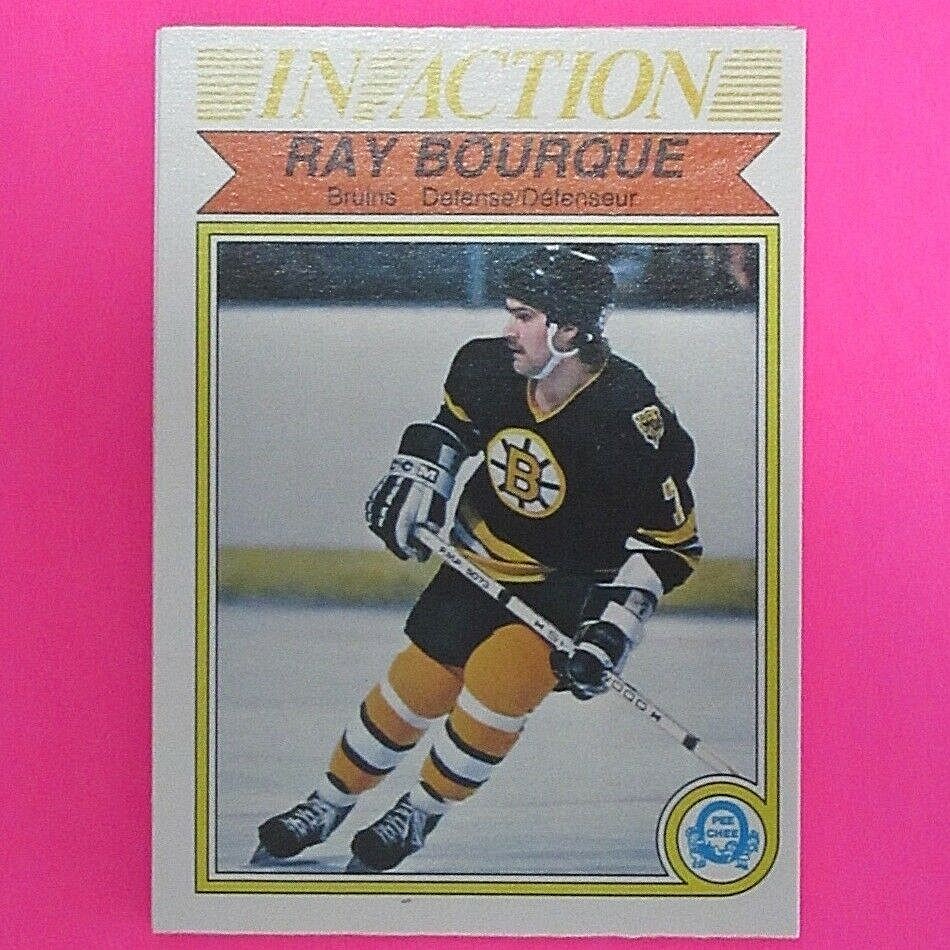 RAY BOURQUE 1982-83 IN ACTION OPC #24 Boston Bruins | eBay