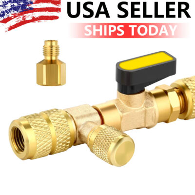 HVAC Tool Kit AC Schrader Valve Core Remover Dual Size 1/4 & 5/16 Port ...