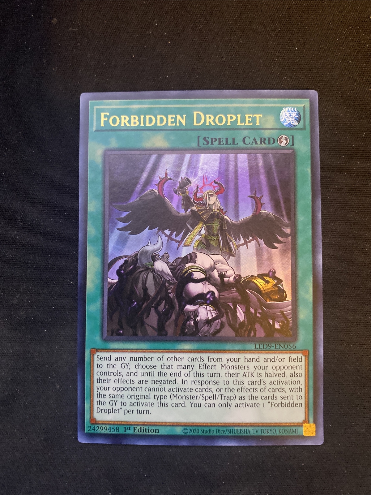 LED9-EN056 FORBIDDEN DROPLET – ULTRA RARE 1ST ED PACK-FRESH NEAR MINT ...