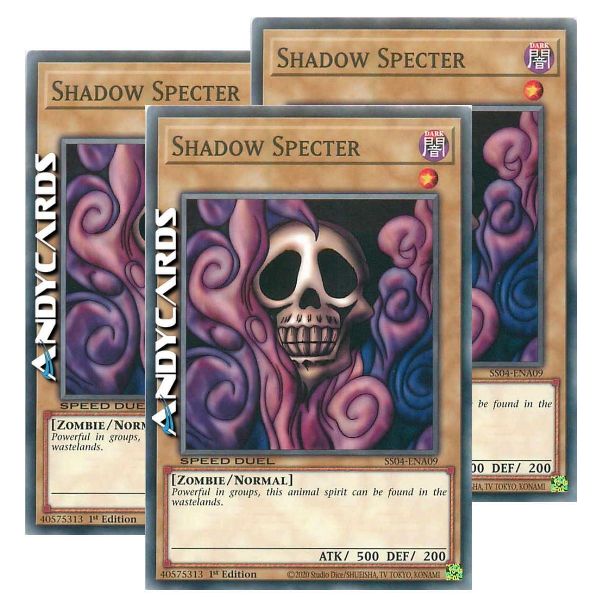 3x SHADOW SPECTER (SPEED DUEL) • (Spettro Ombra) • Comune • SS04 ENA09 ...