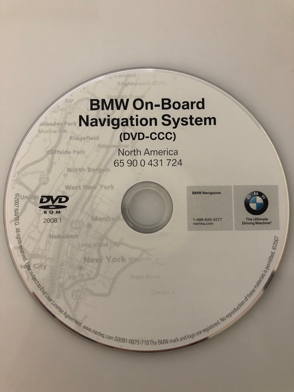 Genuine OEM BMW Navigation DVD CD Map # 724 For 2009 650i 650 M6 iDrive ...