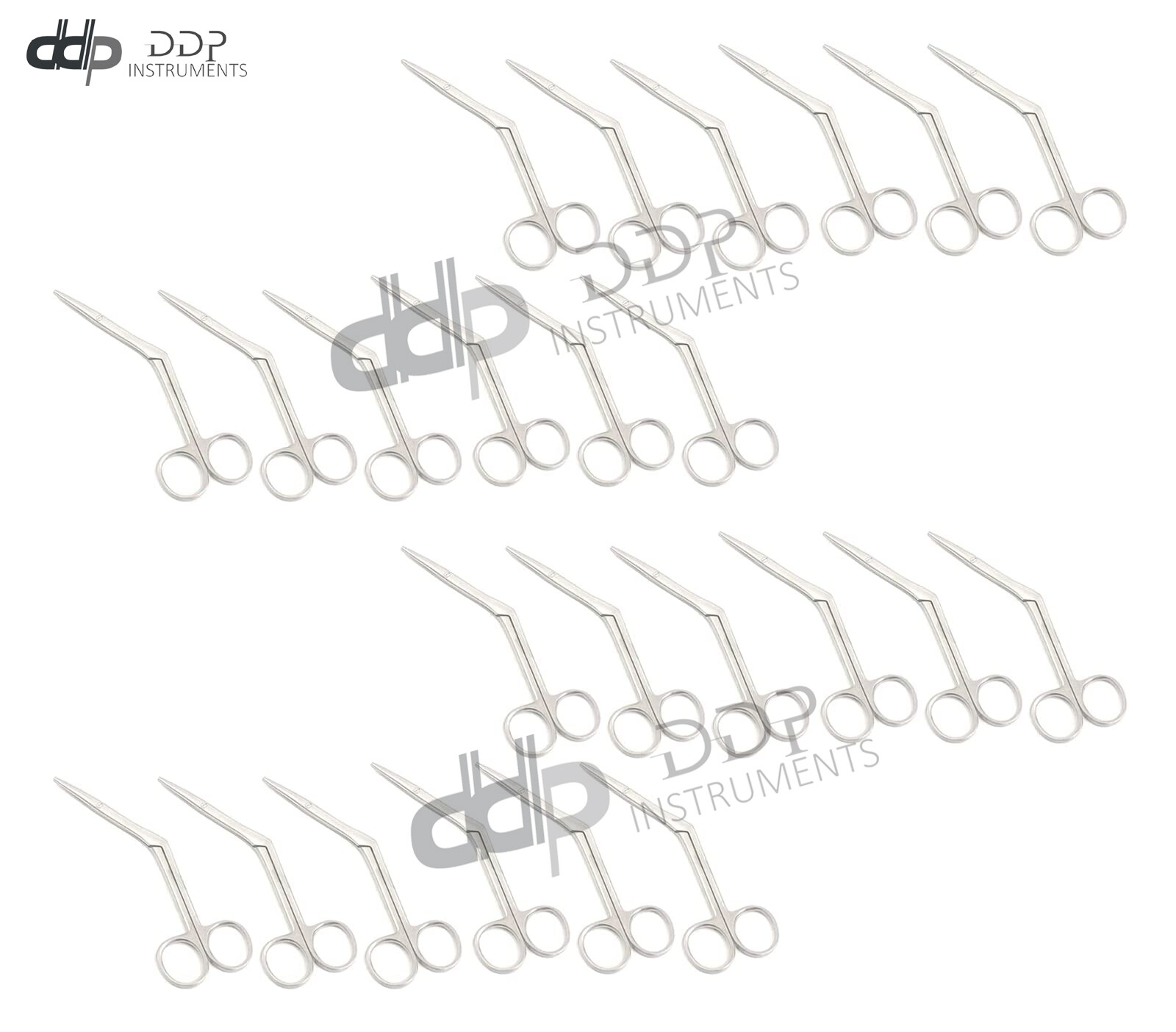 Lot Of 24 Knight Heymann Nasal Scissors 7'' Ent Surgical Medical ...