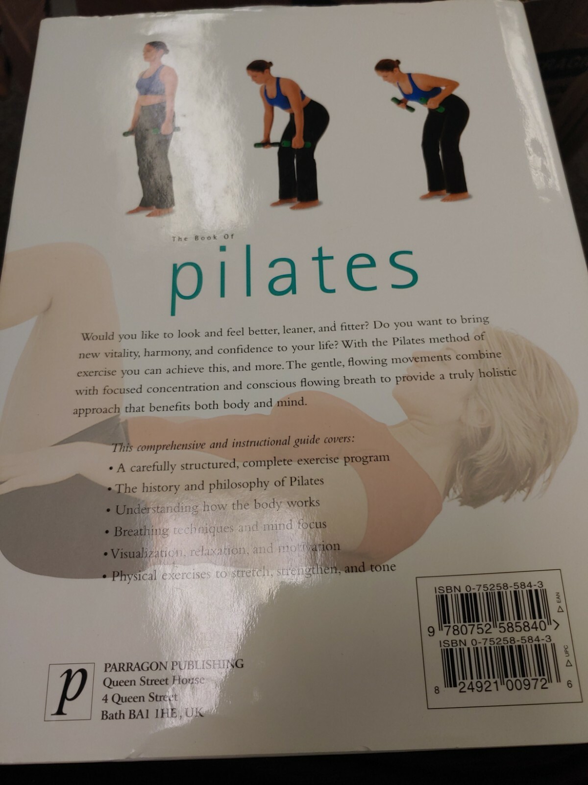 The Book of Pilates: A Guide to Improving Body Tone, Flexibility and ...