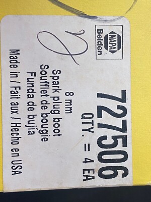 QTY 2 Napa 8mm Spark Plug Boot 727506 | eBay
