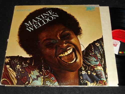 MAXINE WELDON Mainstream LP Right On SOUL QUEEN Rarity Autographed ...