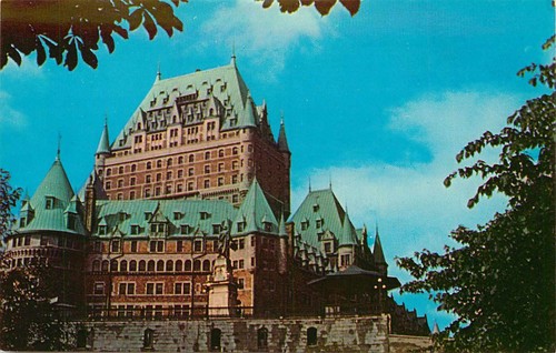 Postcard Canada Chateau Frontenac Hotel Close Up Cape Diamond Quebec | eBay