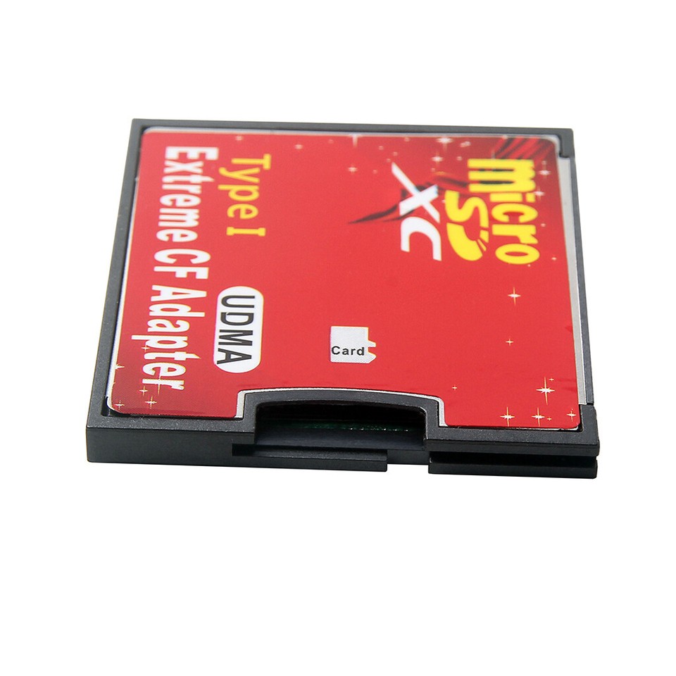 Dual 2 port Micro SD SDHC to Compact Flash CF 1 Type I Card Adapter ...