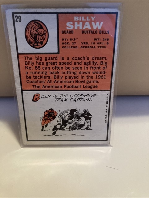 1966 Topps - #29 Billy Shaw for sale online | eBay