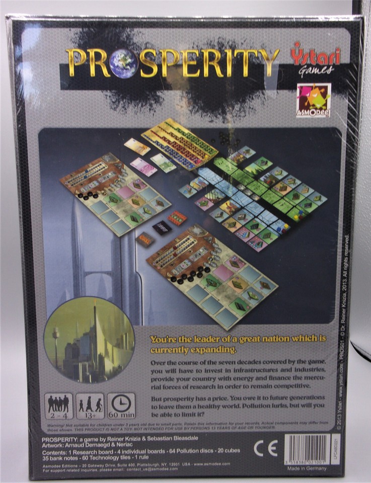 Prosperity- Nation Building Strategy Board Game -Ystari Games - NEW | eBay