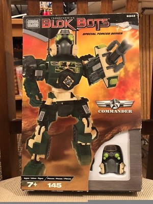MEGA BLOCKS TRANSFORMING BLOK BOTS Special Forces Series COMMANDER NEW ...