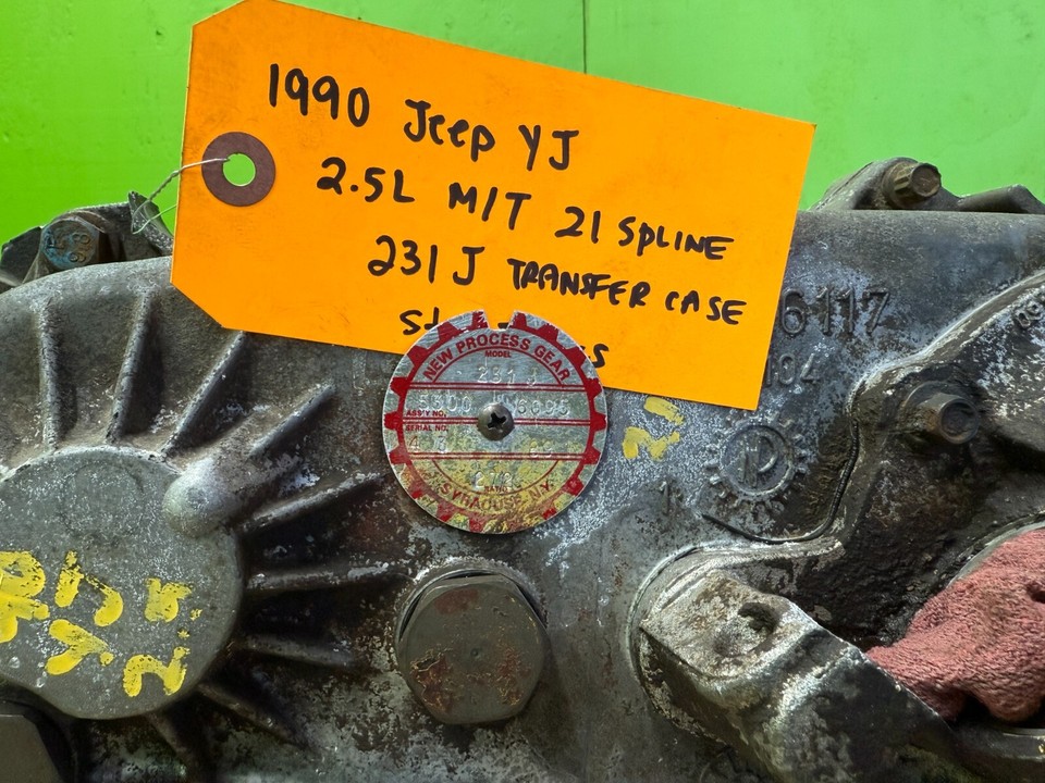 89-95 JEEP WRANGLER YJ 2.5 MANUAL NP231J 231J TRANSFER CASE ...