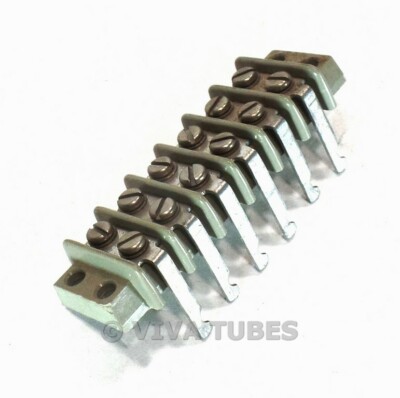 Vintage Unknown Grey 6-Position Terminal Strip With Solder Terminals | eBay