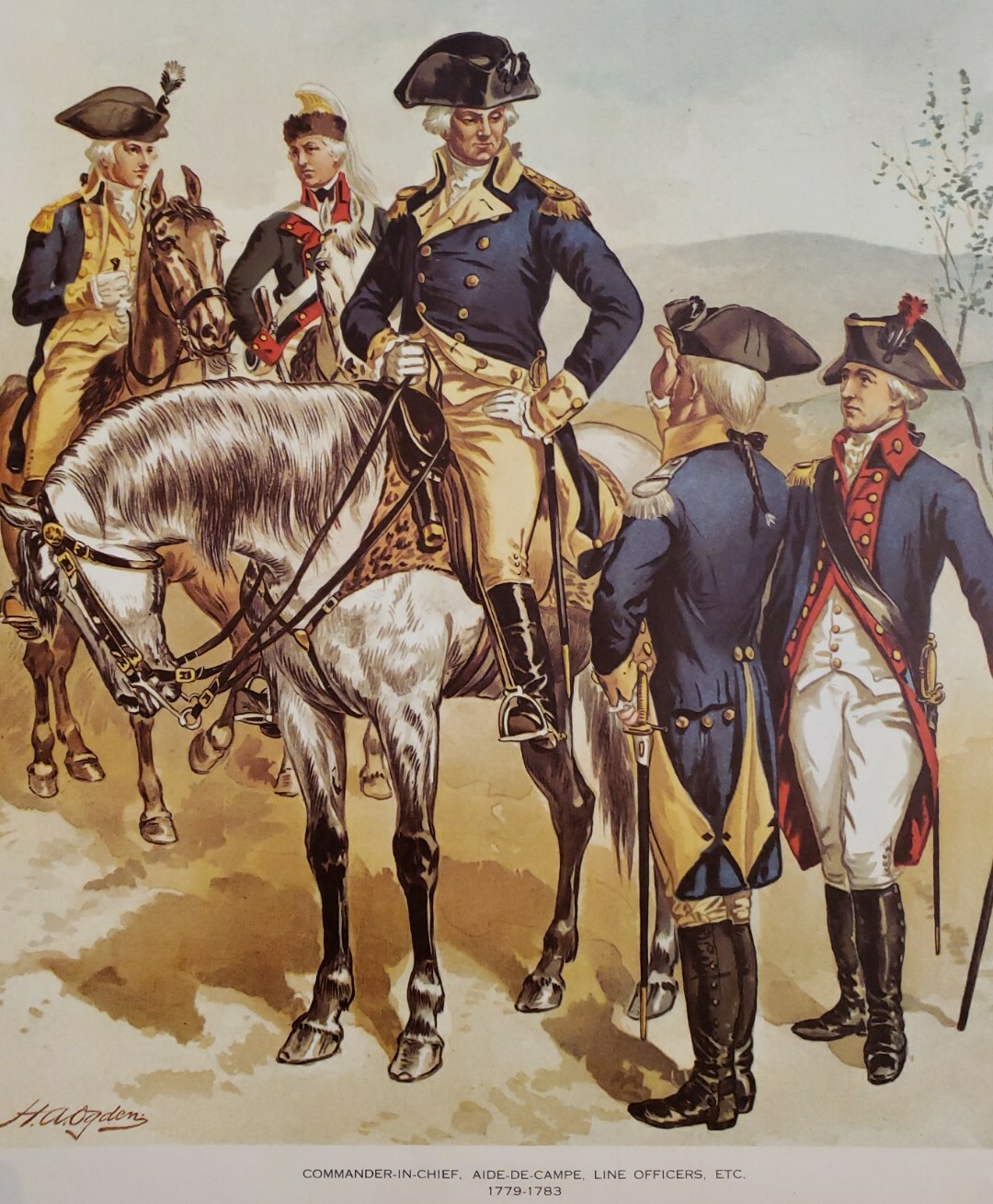 Commander in Chief Aide de Camp Line Officers 1779-1783 by H.A. Ogden ...