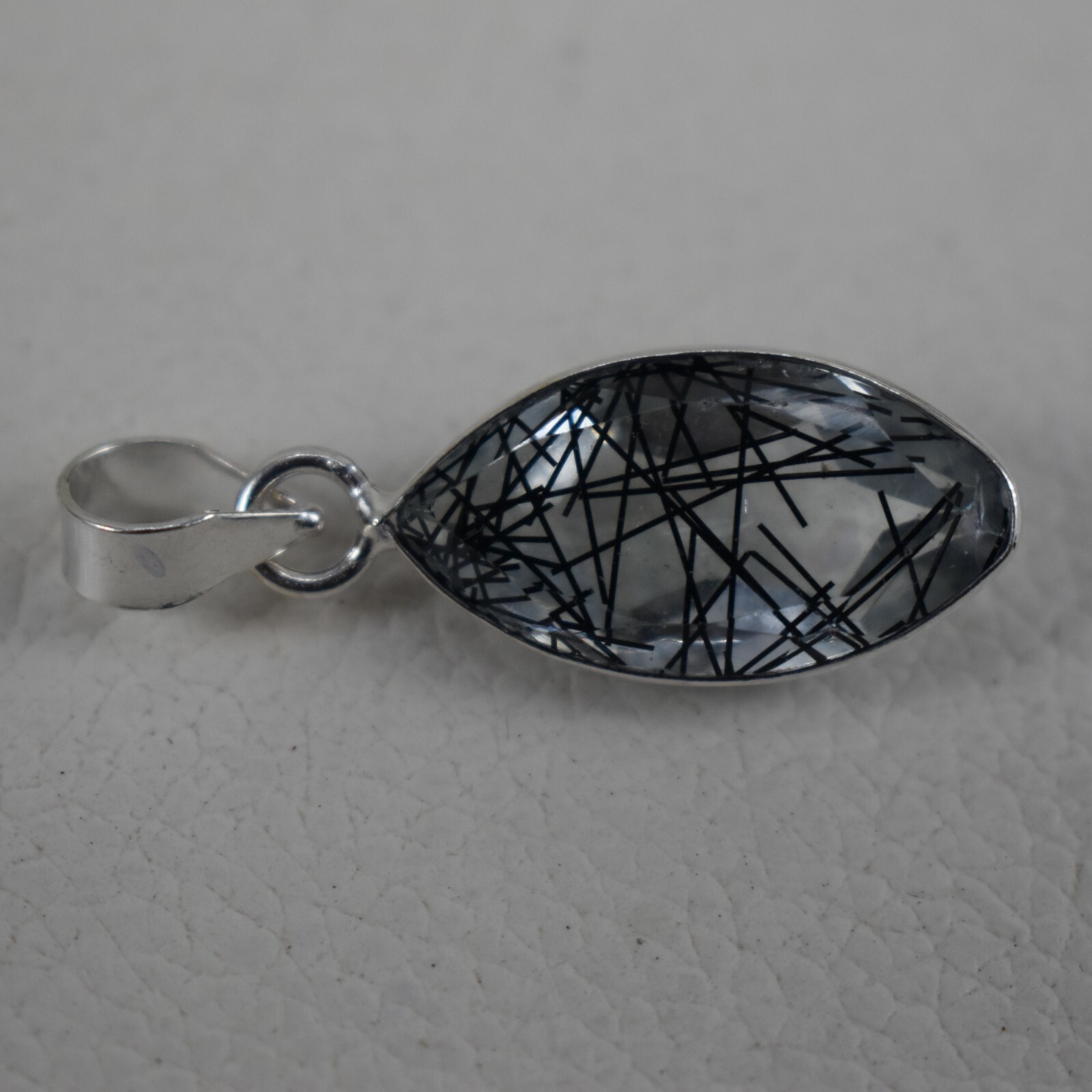 925 Sterling Silver Rutile Qtz Gemstone Handmade Pendant Women Her Gift ...