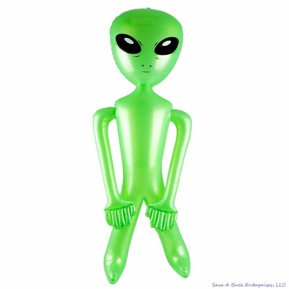 Huge 72" inch Green Alien Inflatable - 6 Foot Blow Up Prop Birthday ...