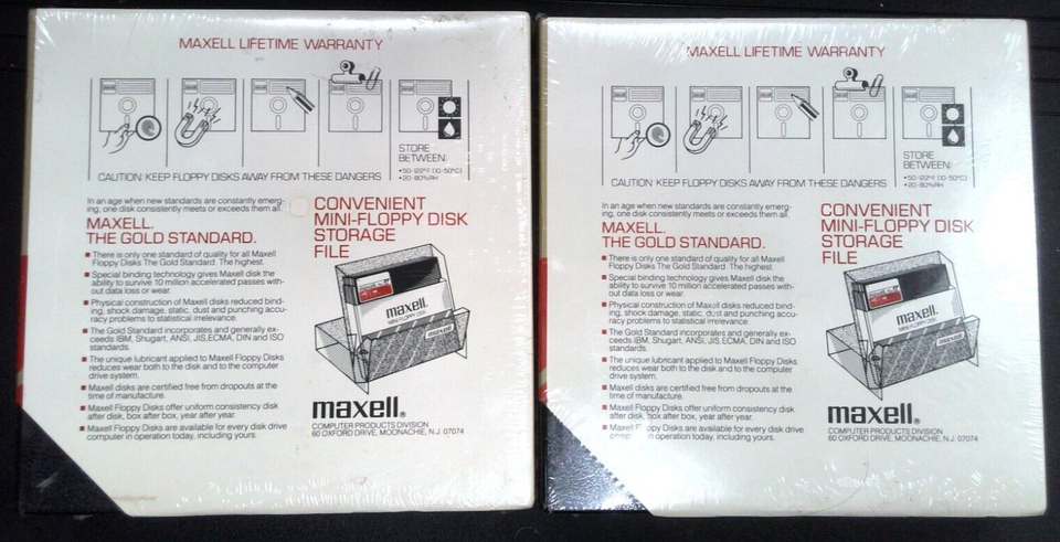 Lot of (20) Sealed New Old Stock MINI FLOPPY DISK MD2 - HD w Cases NOS ...