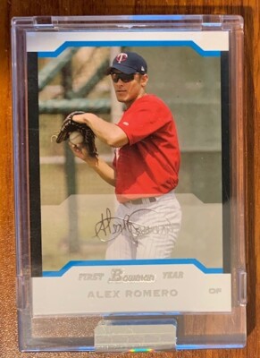 2004 Bowman Uncirculated Silver #320 Alex Romero #214/245 Minnesota ...