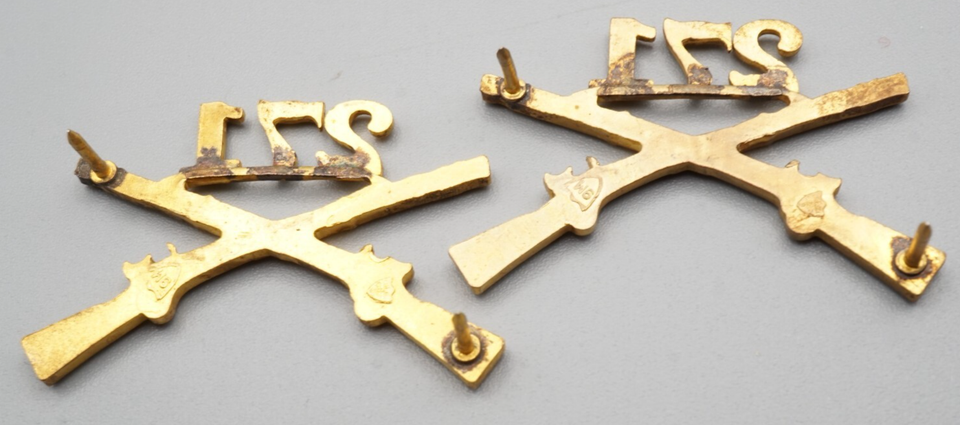 Korean War 271st Infantry Regiment Officer Insignia Pins Set by Meyer ...