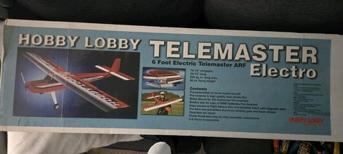 6ft HOBBY LOBBY ELECTRO TELEMASTER ELECTRIC ARF BALSA R/C MODEL ...