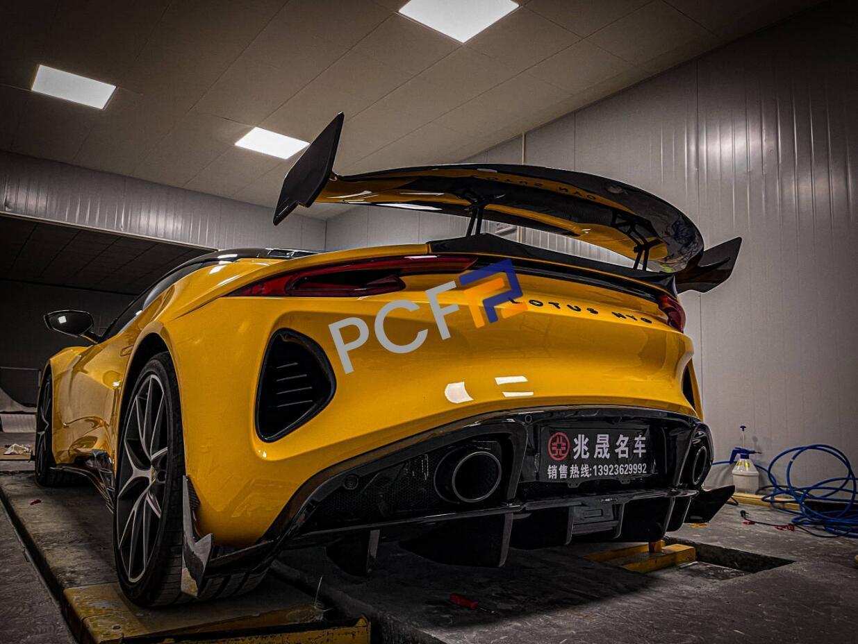 For Lotus Emira 2023-2024 Dry Carbon Fiber GT style Rear Trunk Lid ...