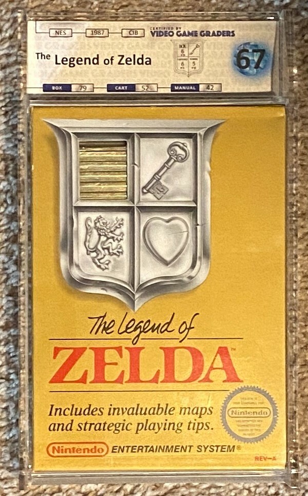 NES Legend of Zelda CIB Circle Seal of Quality VGG Graded 67 (not WATA ...