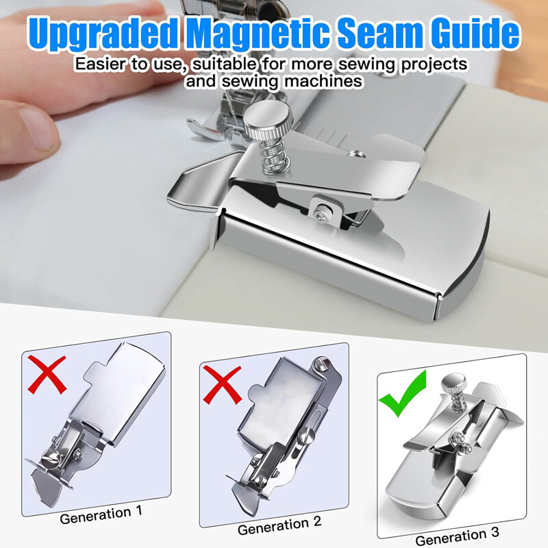 Suitable for Universal Metal Magnetic Seam Guide Sewing Machine ...