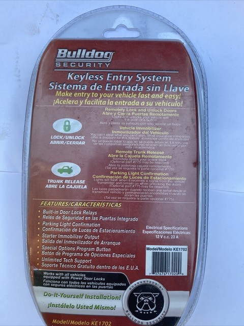 Bulldog Security Bulldog Keyless Entry System (KE1702) for sale online ...