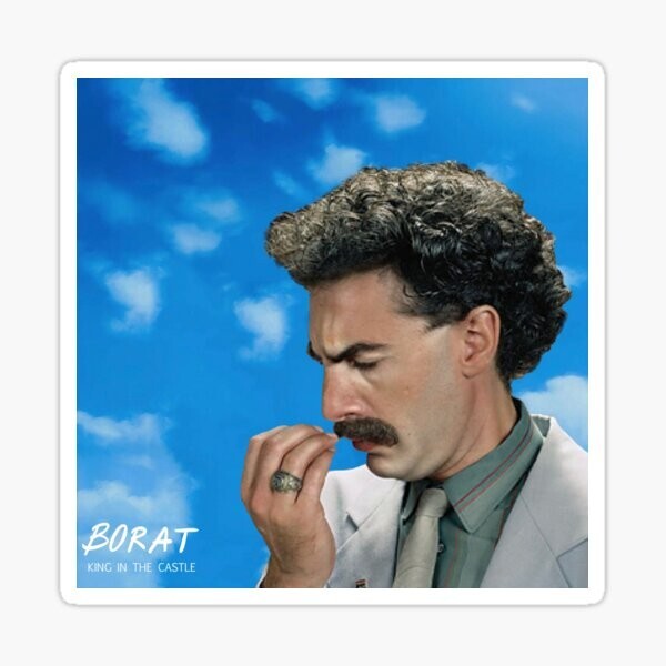 BORAT ALBUM COVER Sticker / Decal - Movie, tv show, Funny Car Laptop ...