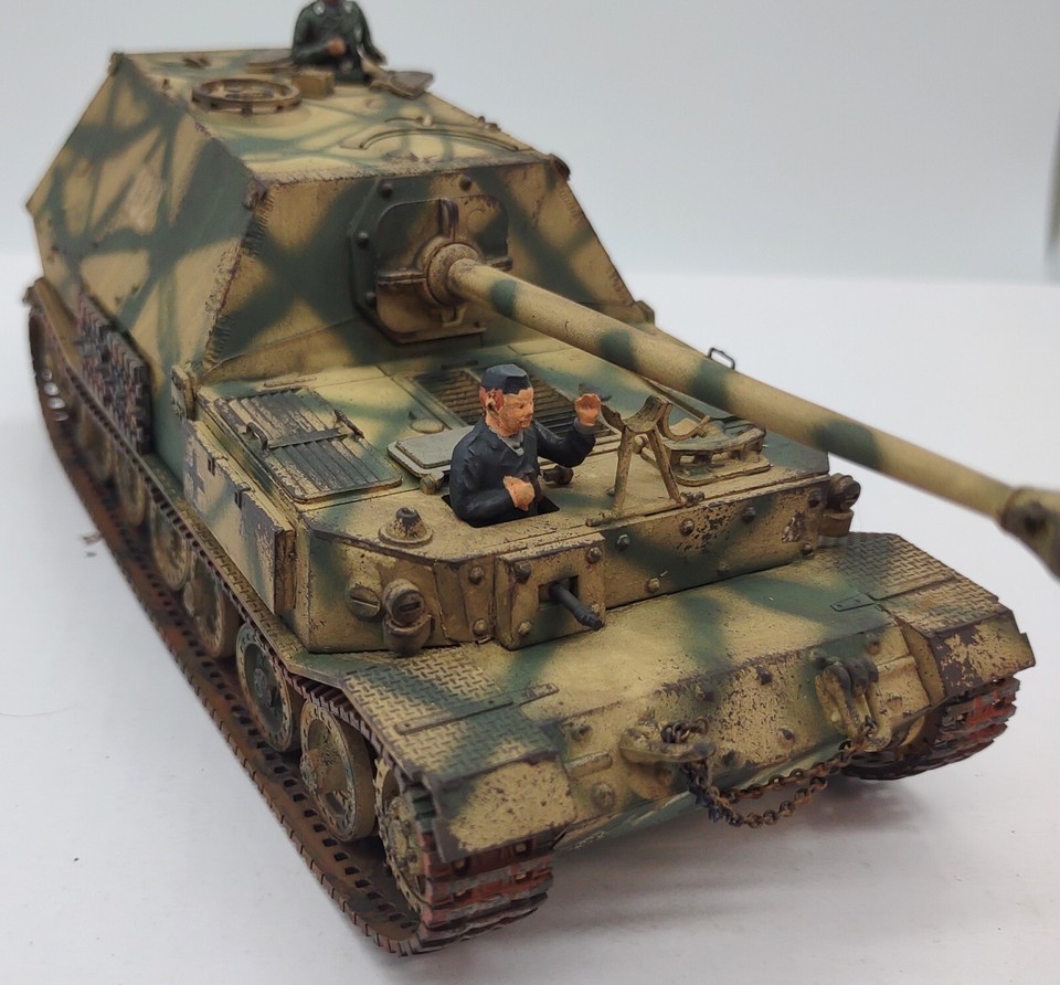 1:48 Scale Built Painted Plastic Model Kit WWII German Elefant Tank ...