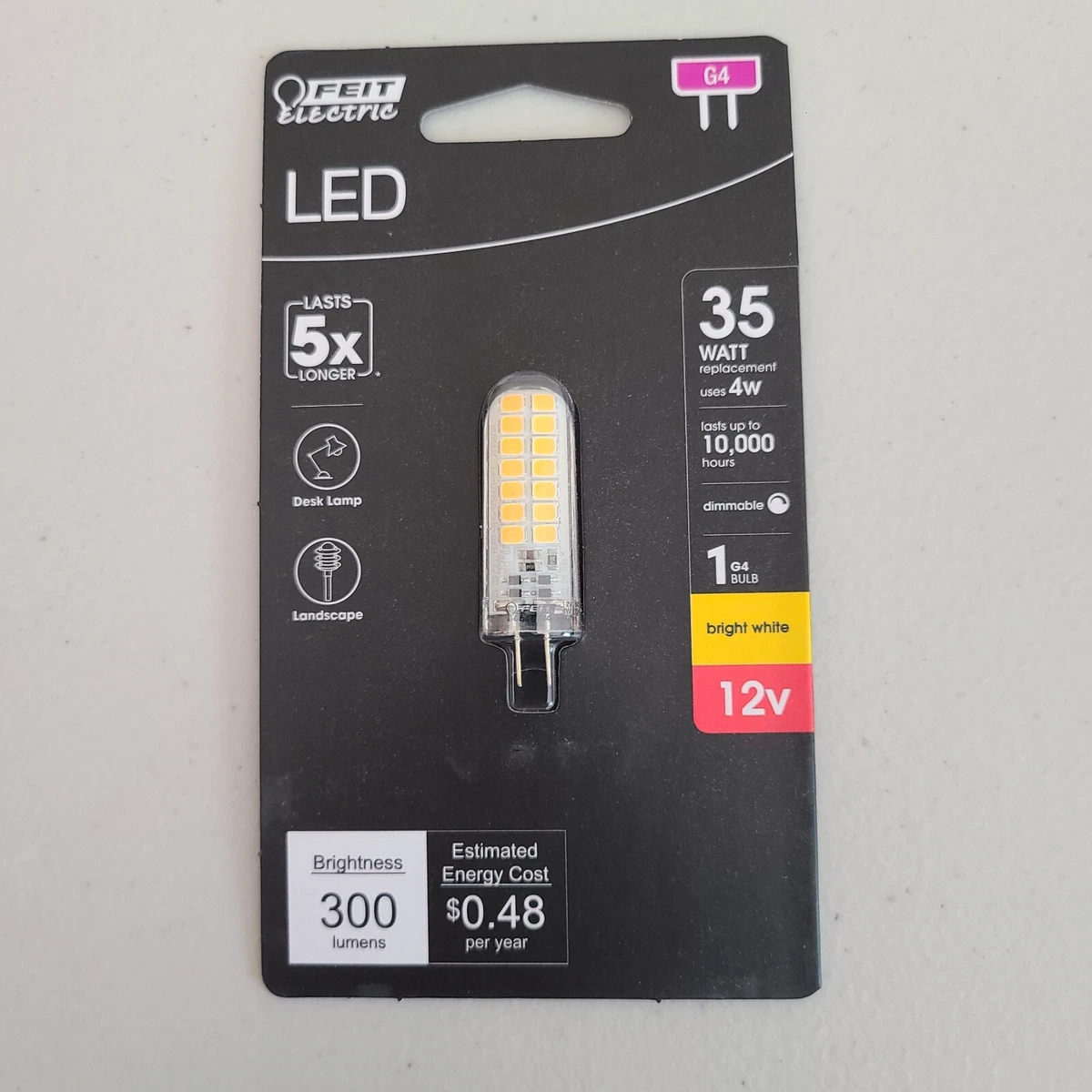 Feit Electric 20-Watt Equivalent Bright White (3000K) T 1/2, 42% OFF