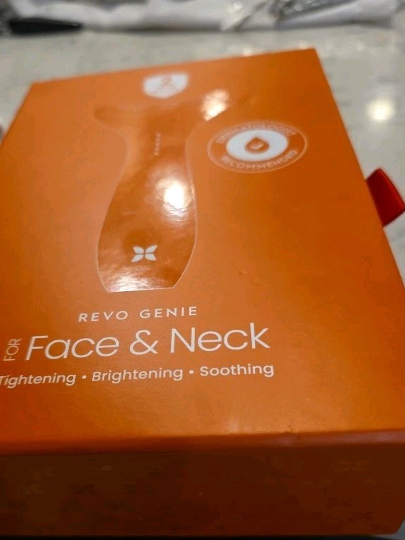 REVO SET Genie Face & Neck Beauty Massager with Ultra Powerful LEDs for ...