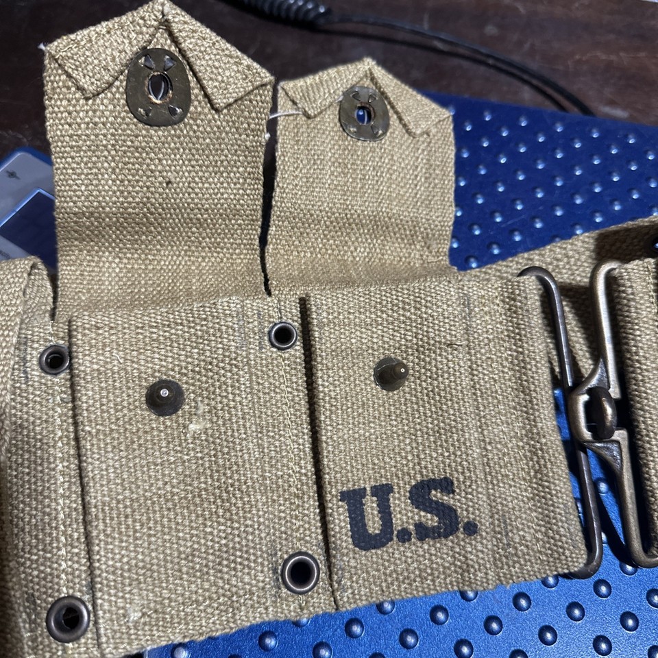 Repro US Army WW2 M1923 Cartridge Ammo Belt M1 Garand by JT&L 1942 | eBay